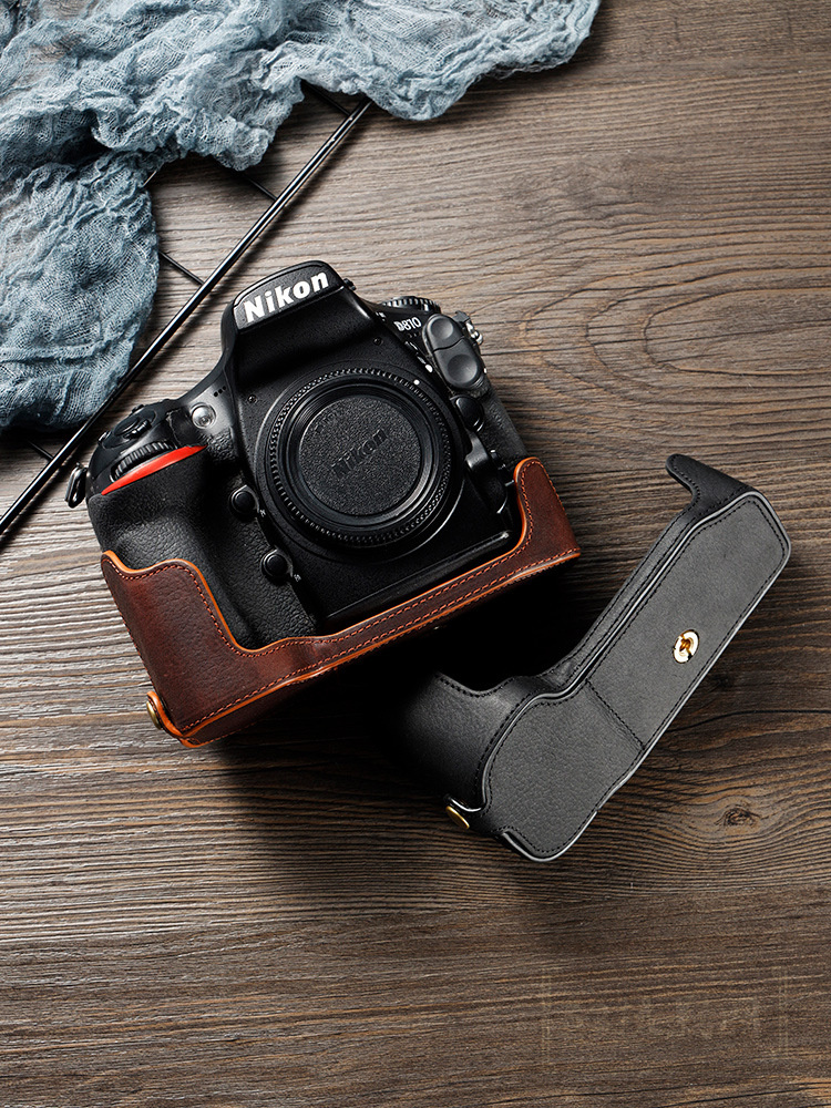 New Leather Camera Case Body Bag Box Cover For Nikon D800 d810 Open ...