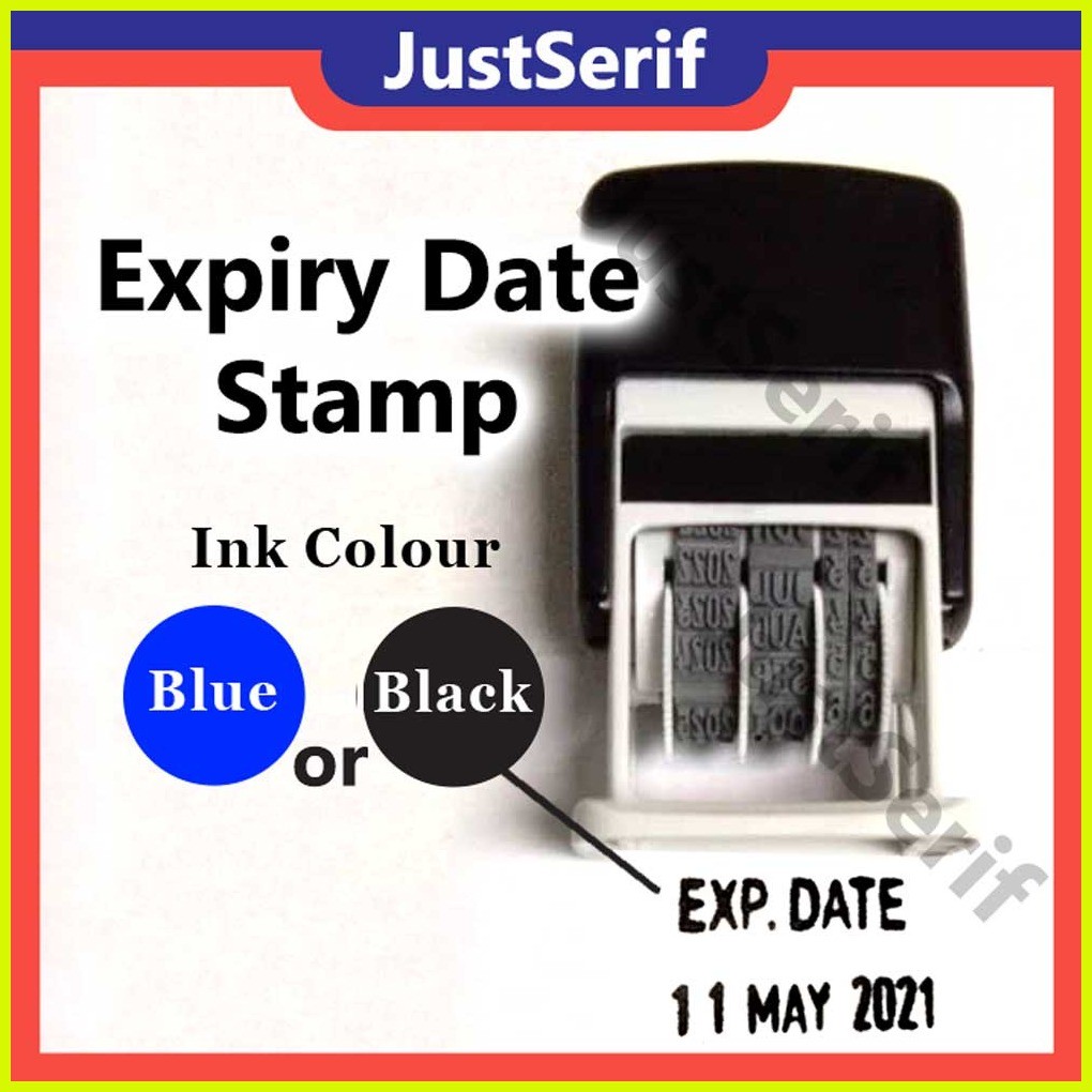 Expiry Date Stamp Suitable for paper document stamping (ink not ...