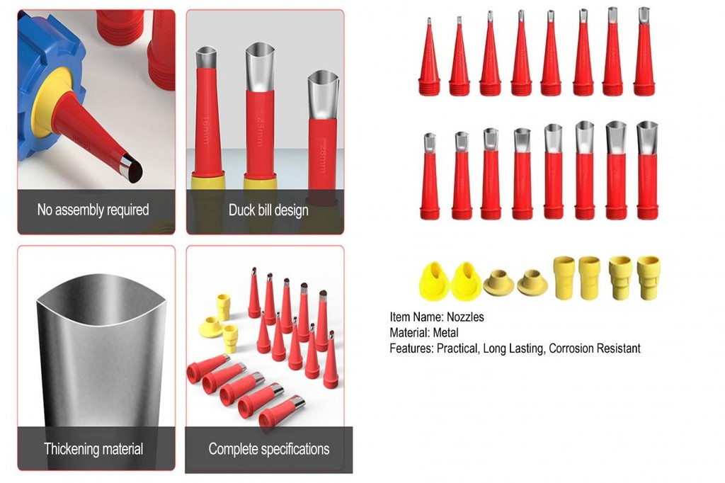 Nozzle Kit Universal Integrated Rubber Nozzle Tool Kit Universal ...
