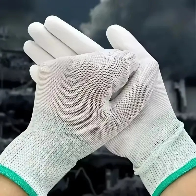 12 Pairs Antistatic Gloves Anti Static ESD Electronic Working Glove Pu ...