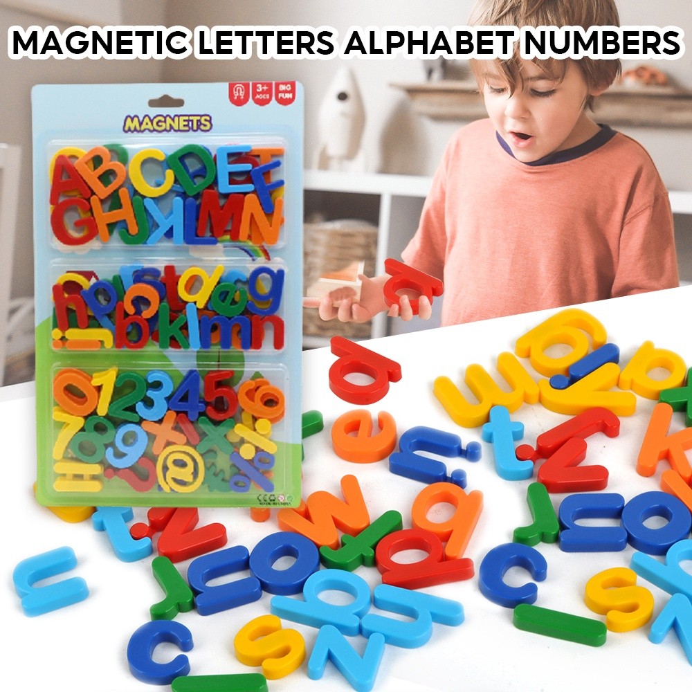 Magnetic Letters Alphabet Numbers Math Symbols Magnet Sticker 89 pcs ...