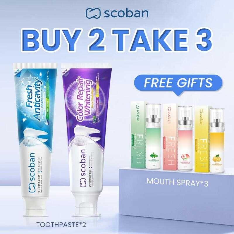 [Fda Approved] Scoban Teeth Whitening Toothpaste Hyaluronic Acid Dual ...