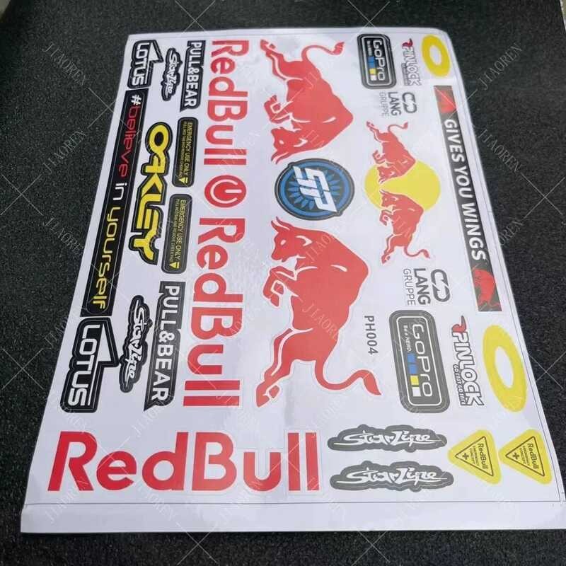 Red Bull Big Helmet Stickers Decal Motorcycle Sticker | Shopee Philippines