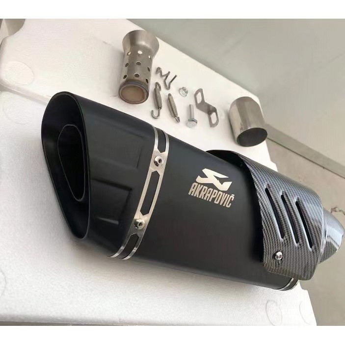 AKRAPOVIC M1 Motor Exhaust Muffler Pipe (38-51mm inlet) | Shopee ...