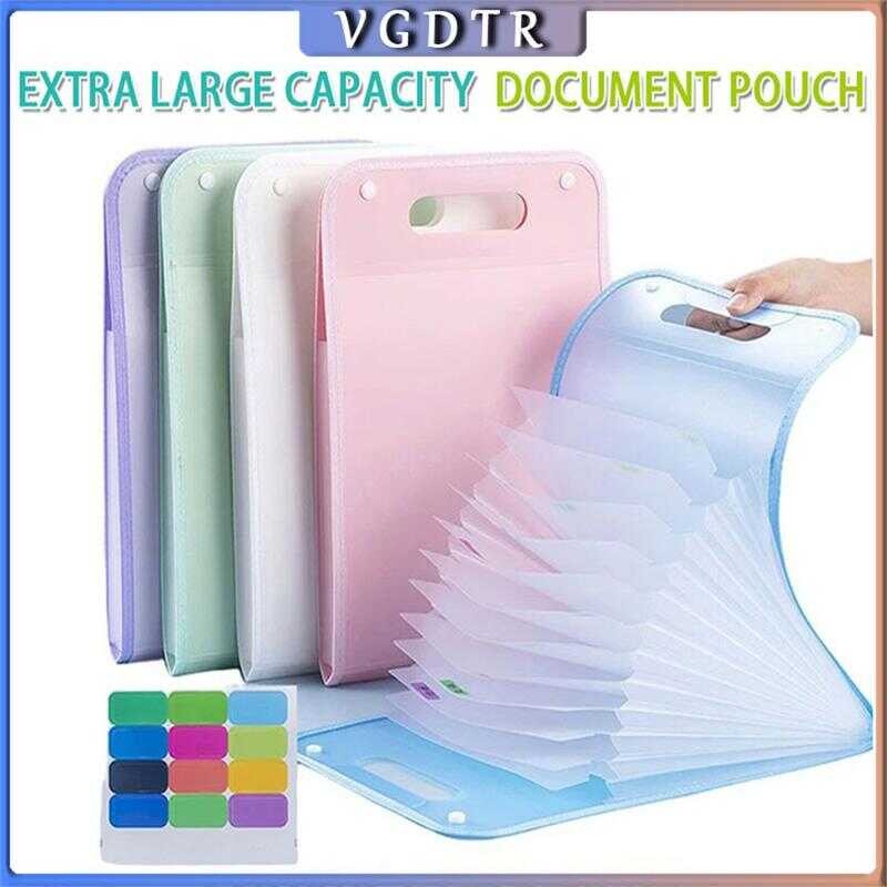 File Folder Square Stationery Vertical 13 Layer Expanding Clear ...