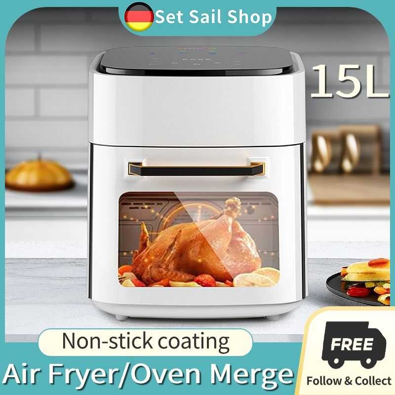Air Fryer Oven For Baking Electric 15L Large Capacity Touch Screen ...