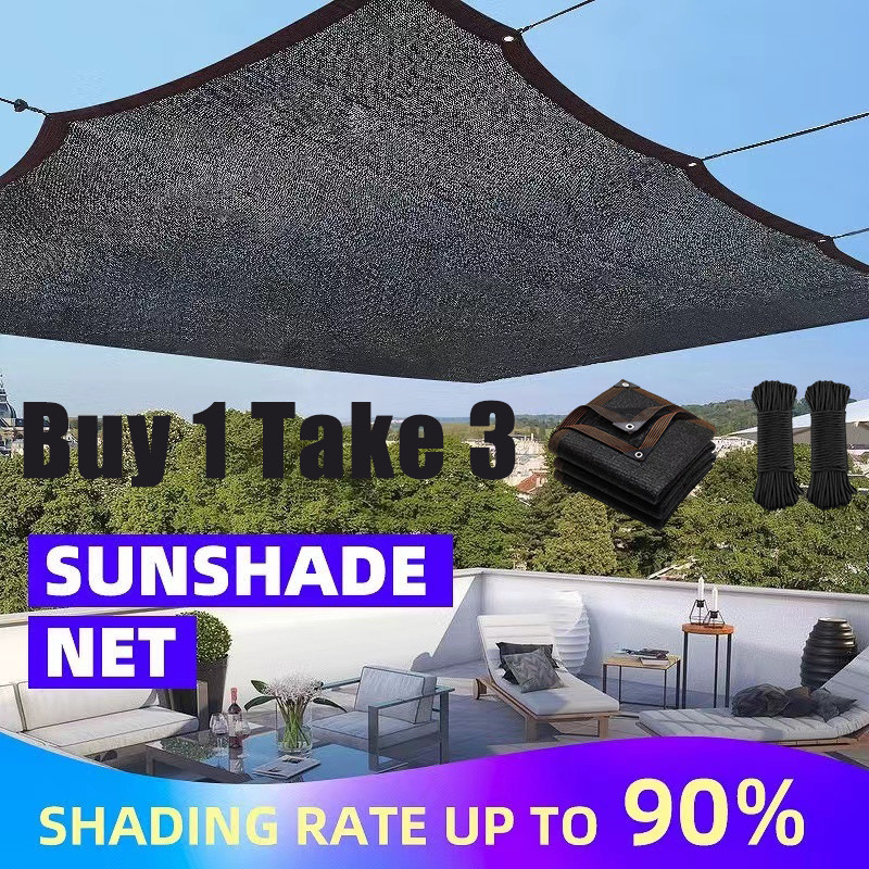 Anti 90% UV Sun Black shade Net Outdoor Garden Net Farm Net Greenhouse ...