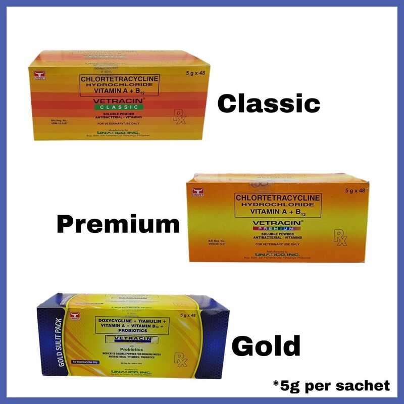 Bird Vitamins Vetracin Classic Premium Gold 6G Per Sachet Soluble ...