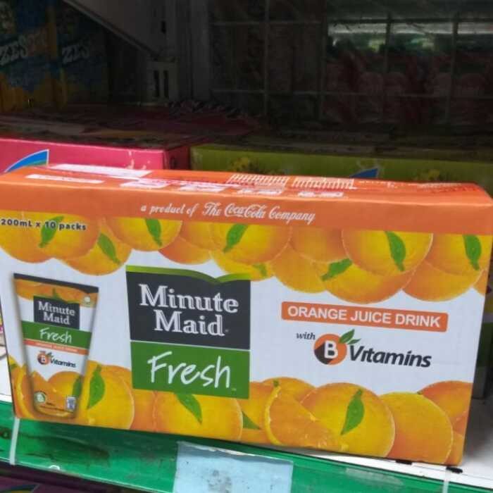MINUTE MAID FRESH ORANGE JUICE DRINK (200Ml X 10) 3 | Shopee Philippines