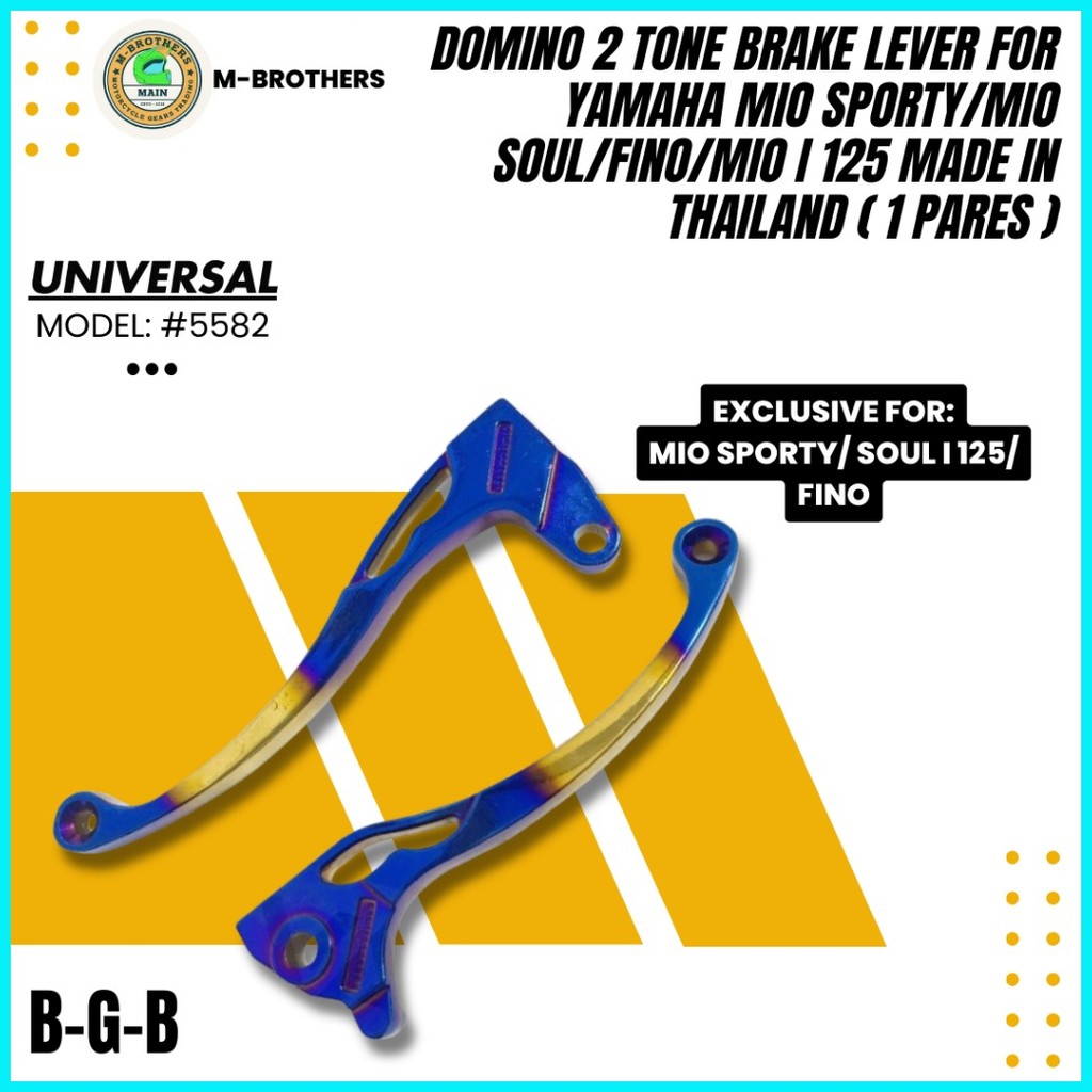 5582# Domino 2 Tone Brake Lever For Yamaha Mio Sporty/Mio Soul/Fino/Mio ...