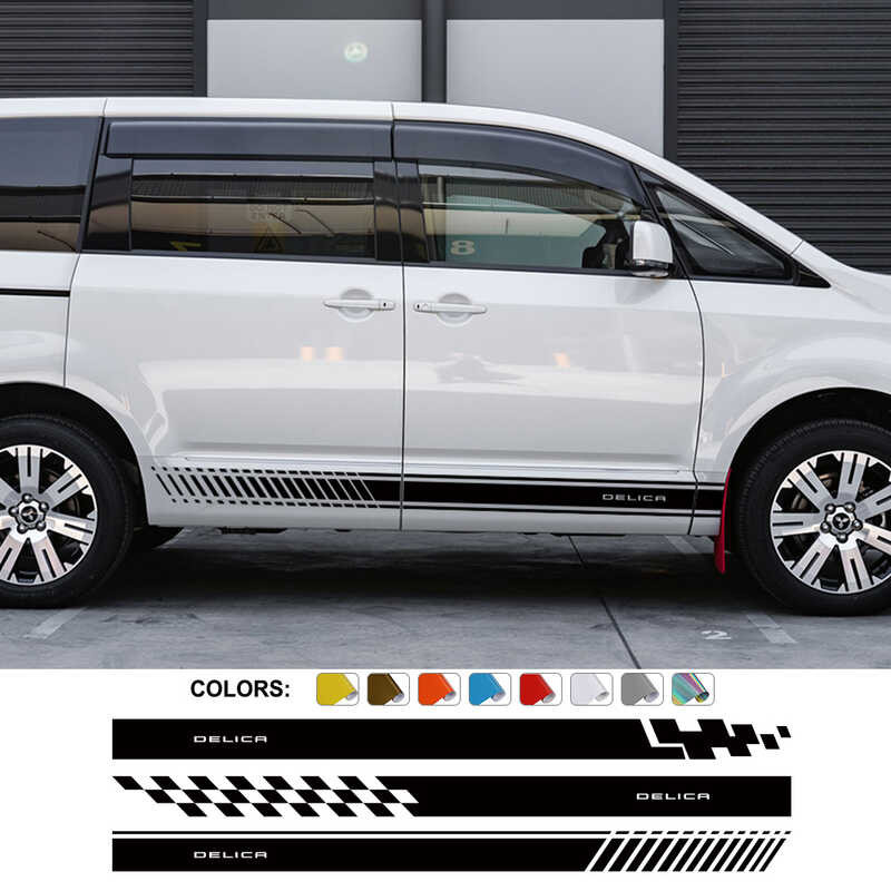 Door Car Side Stickers Para Sa Delica D5 L400 4 Camper Van Racing Sport ...