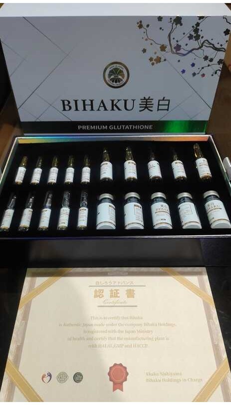 BIHAKU Premium Glutathione Japan (Kompletong Push Set) | Shopee Philippines