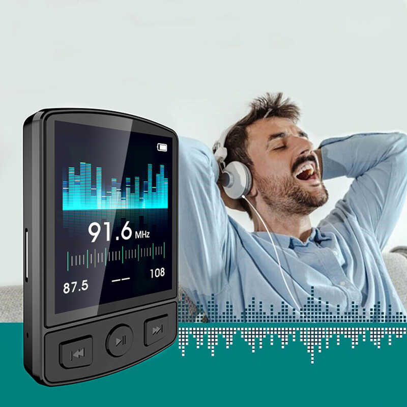 Walkman ☀ Mini Hifi Bluetooth 5.2 Mp4 Music 1.8Inch Mp3 Player Portable ...