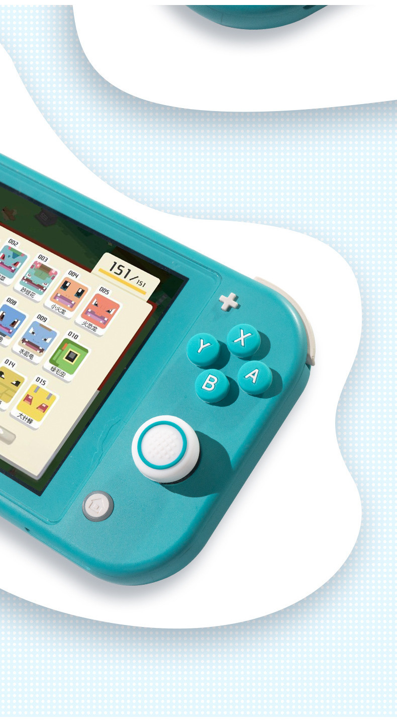 Silicone Keypad ABXY Rocker cap for Nintendo Switch Lite Joystick Cap ...