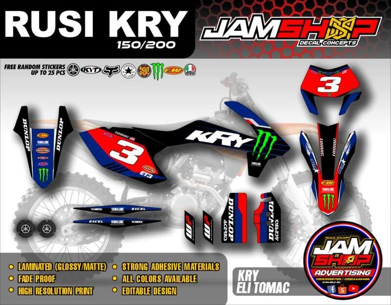 KRY 150/200 Rusi Buong Decals W/ FREE Rim Sticker - Limited Edition ...