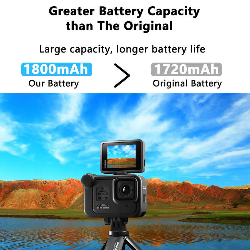 12 & 9 Batmax Battery Go Pro 10 Hero 11 Black Cs + Storage Fast Charger ...