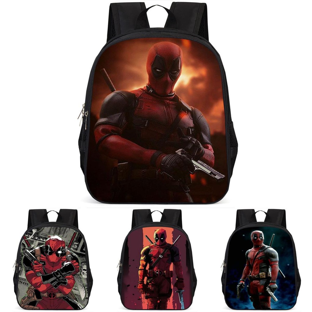 Spacious 15 Inch Deadpool Backpack For Boys And Girls With Design ...