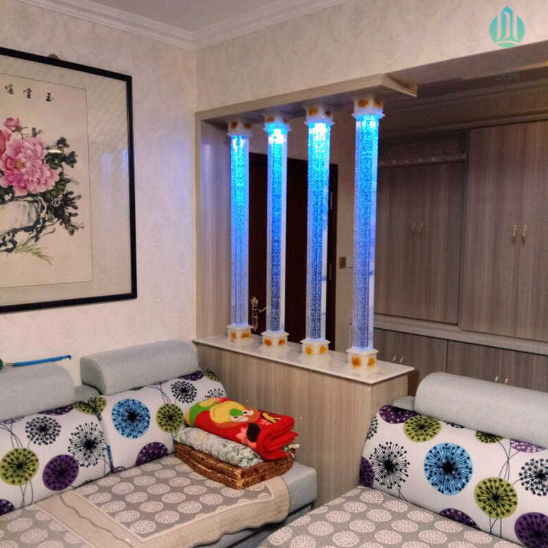 Crystal Column Partition Porch Screen Decorative Glass Column Glass ...