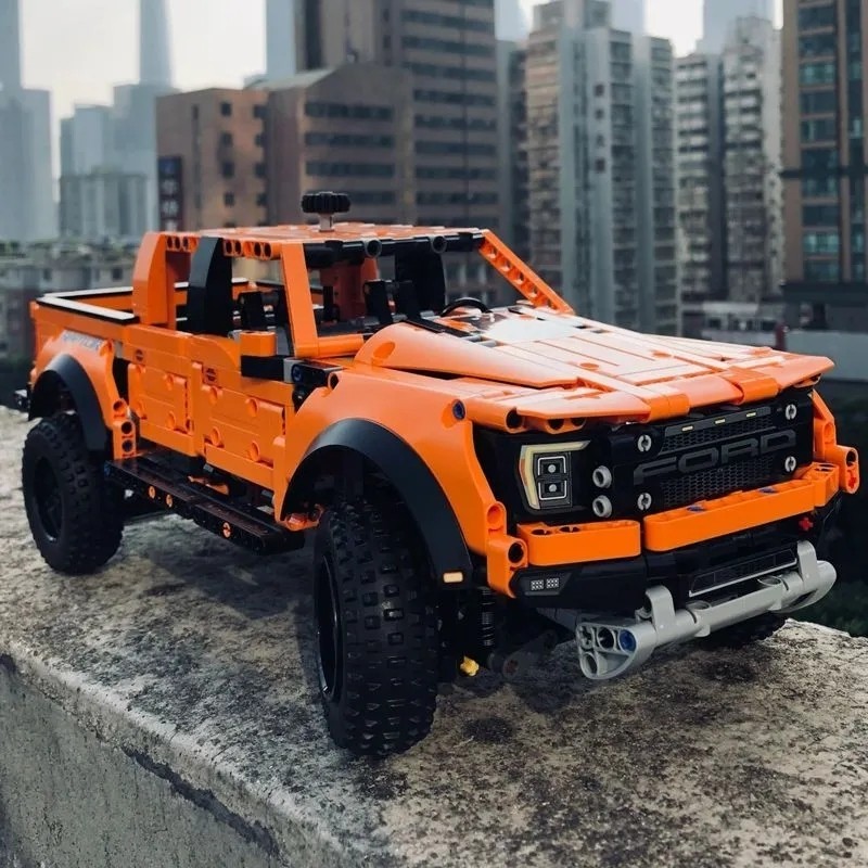 Ford Raptor Pickup Building Block LEGOS Technic Car 1379pcs Assembly ...