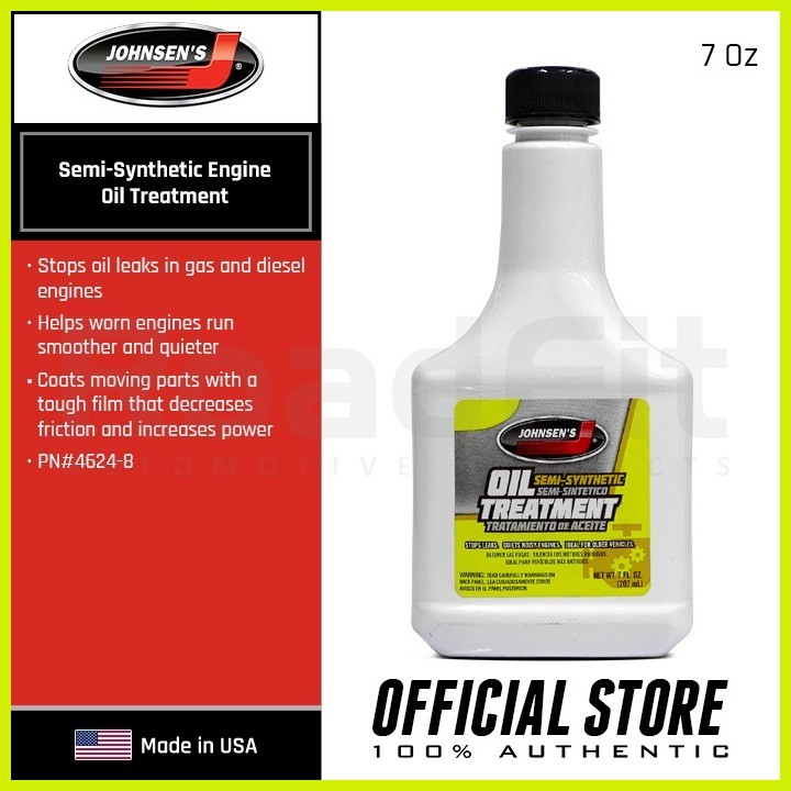 Johnsen's Semi-synthetic Car Engine Oil Treatment Additive 7oz 4624-8 ...