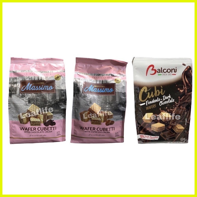 ♠ Massimo wafer cubetti balconi cubi 250g | Shopee Philippines