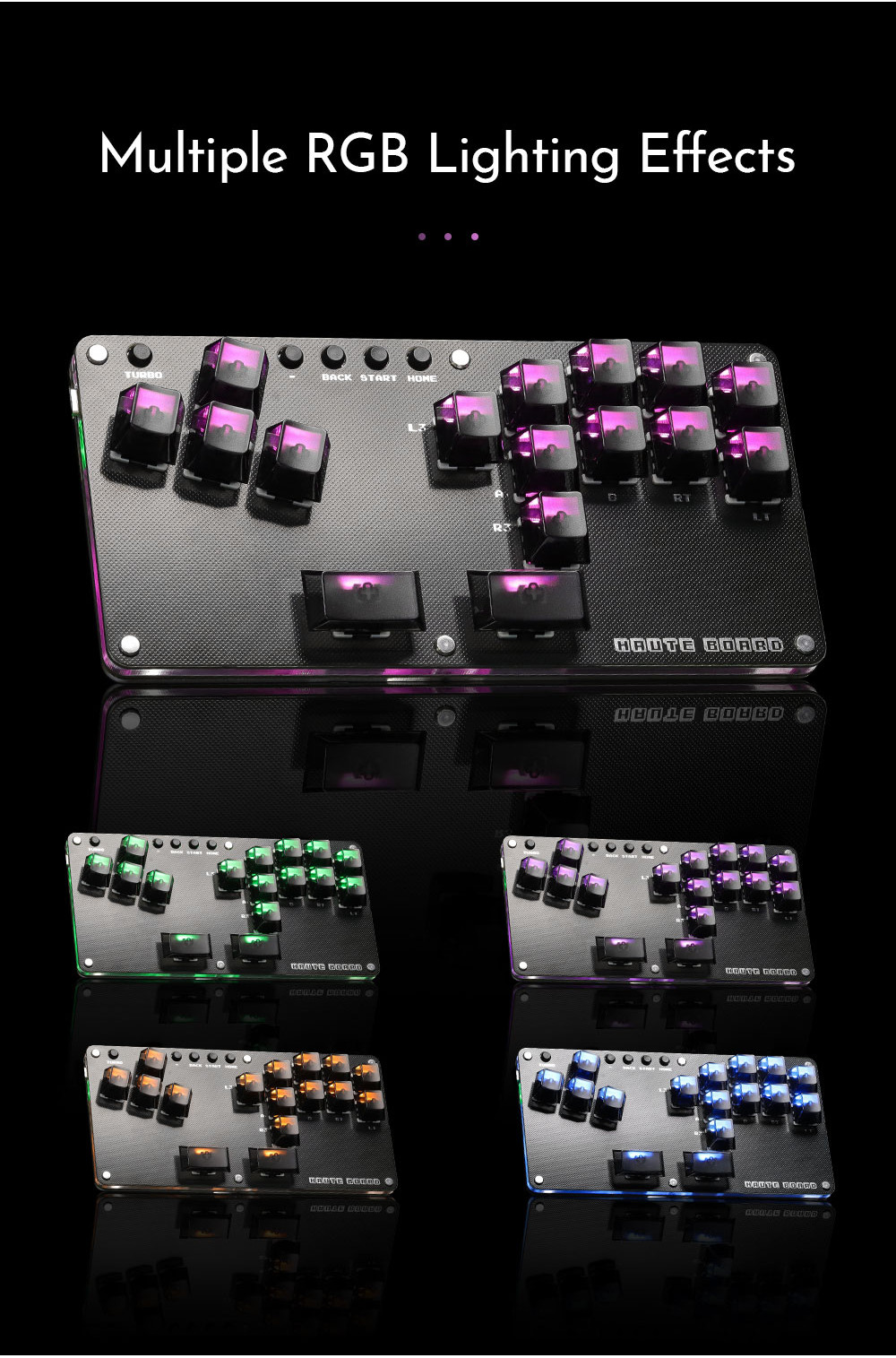 Haute42 Fightstick Hitbox Leverless Controller Mini Stickless Arcade ...