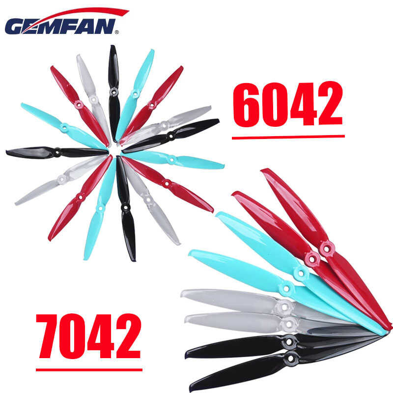 6 Pairs Gemfan Flash 7042 7X4.2 6042 6X4.2 PC 2-Blade 5Mm Mounting Hole ...