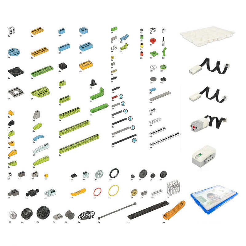 4 NEW Building Bloc Wedo 2.0 Robotics Construction Motors Sensors Set ...
