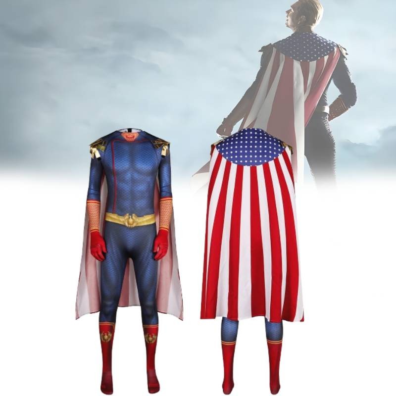 The Versatile Blue Homelander Costume For The Boys With Fabric Soft ...