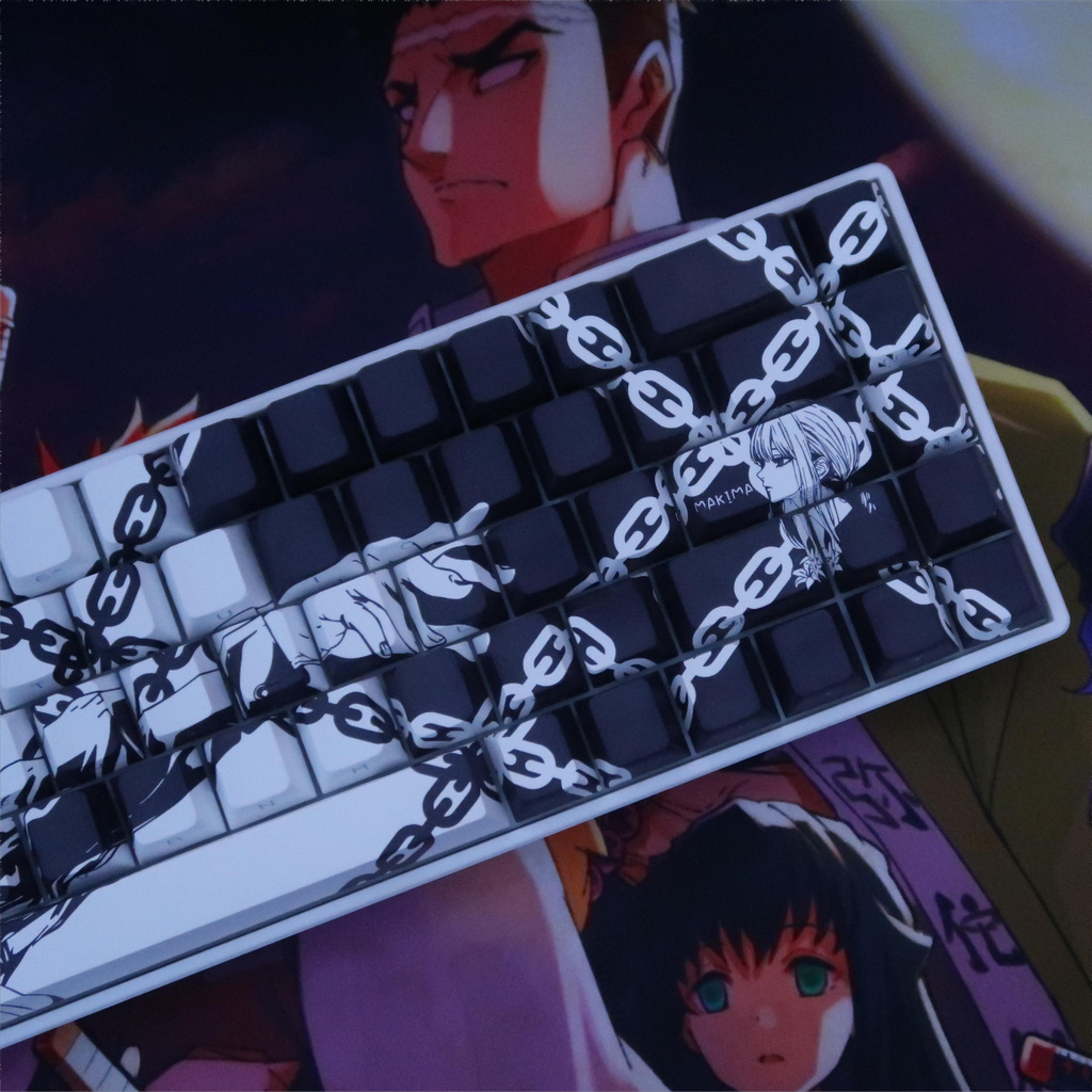 Marcima Chain Lock Keycap Cherry Profile Side Print Shine Through PBT ...