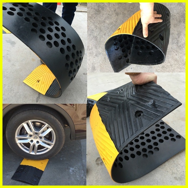 ♟ Heavy Rubber Modular Humps Speed Bump Hump Speed Hump Cable Protector ...