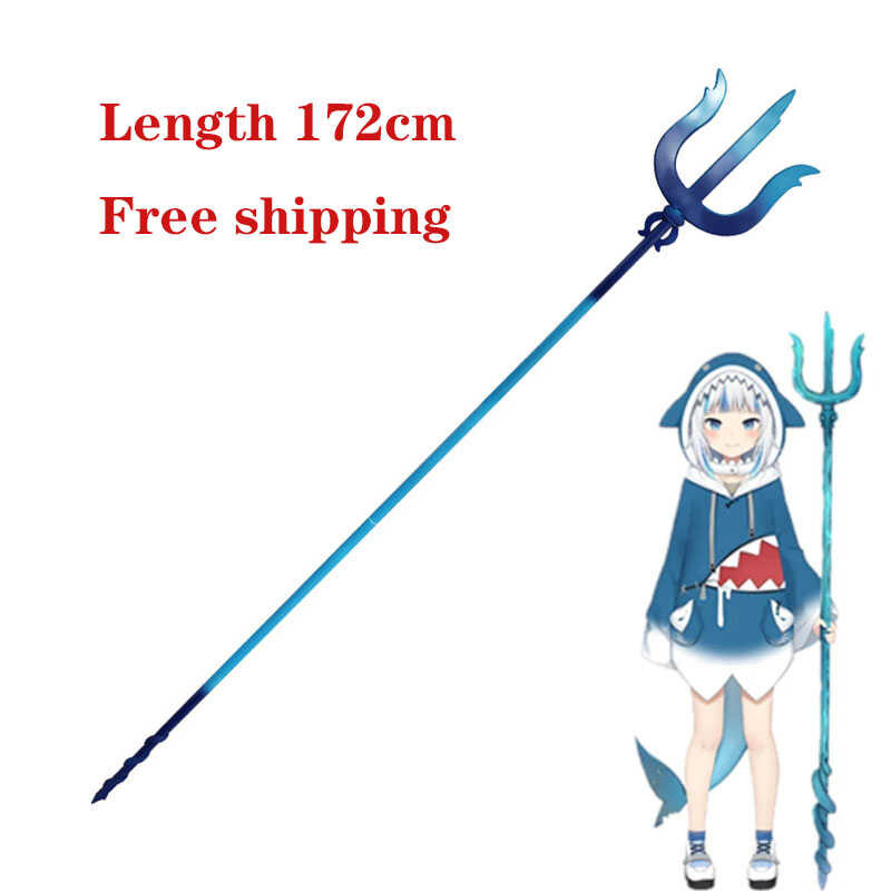 Vtuber Hololive Gawr Gura Trident Weapon Cosplay Comic Con Props ...