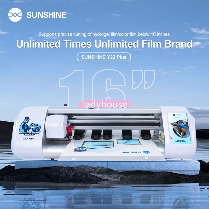 Original New SUNSHINE Y22 Plus 16 Inches Unlimited Times Film Cutting Machine WiFi Bluetooth ...