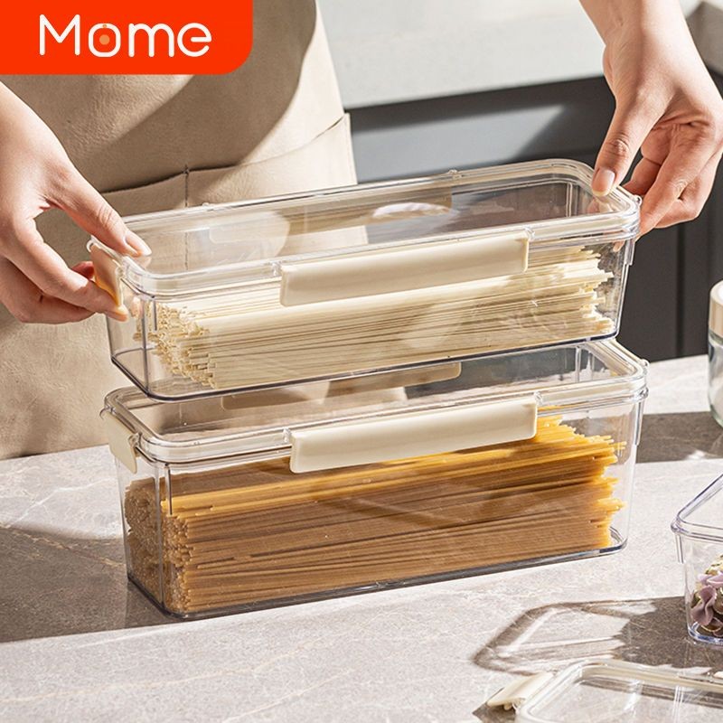 Noodle Storage Box Food Grade Kitchen Seal Jar Pasta And Grain Box ...