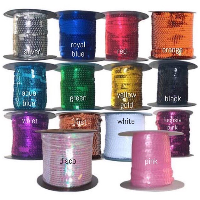 SEQUINS STRING 6mm(80yards) | Shopee Philippines