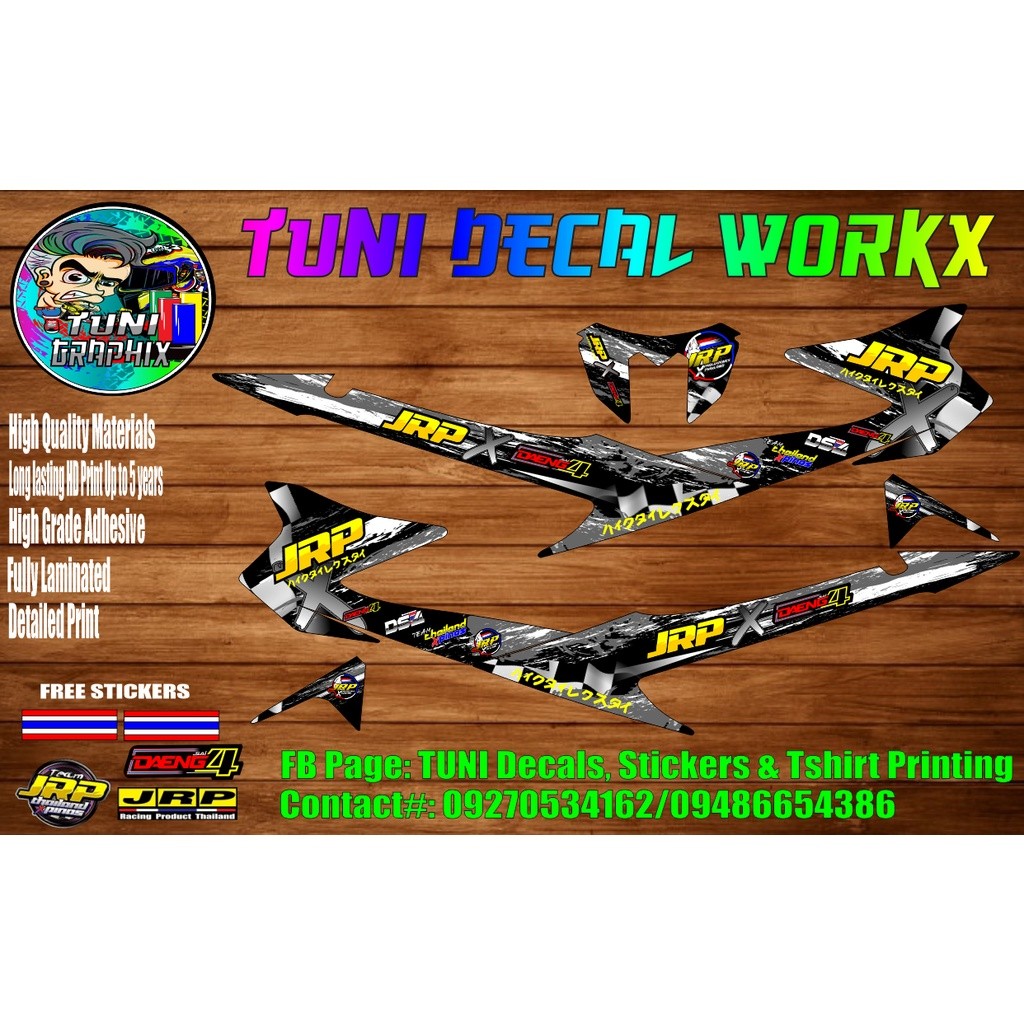 KAWASAKI FURY 125 (JRP X DAENG DECAL v2) w/ freebies | Shopee Philippines