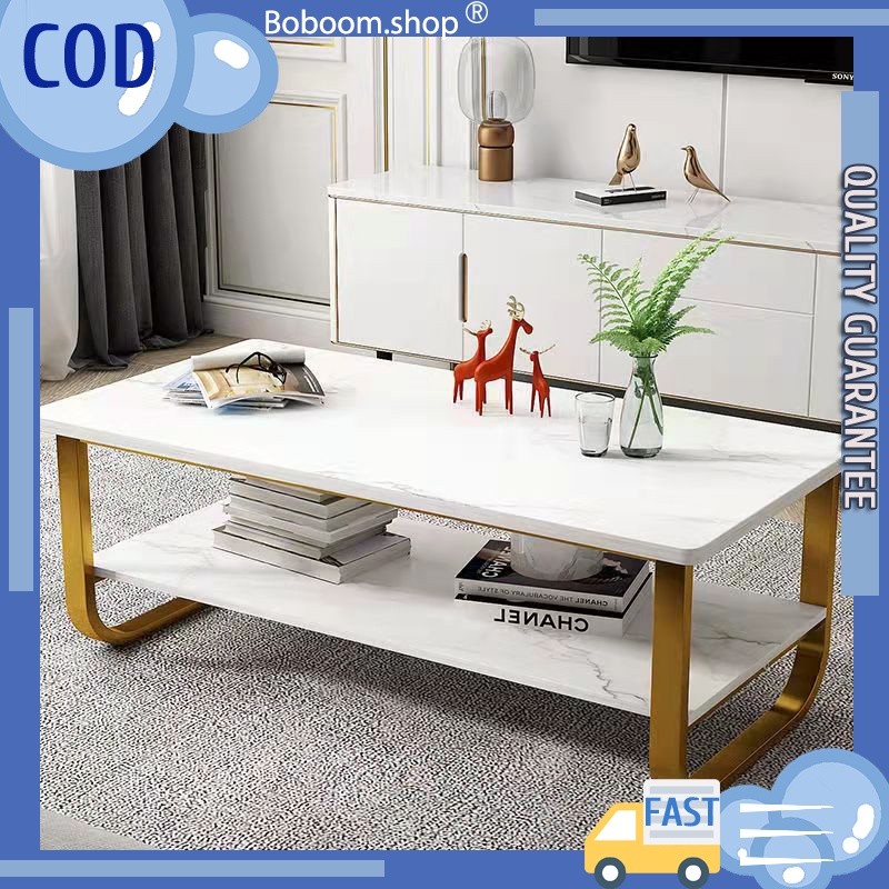 COD 2 Layers Coffee Table Center Table Modern Living Room Sofa Table ...