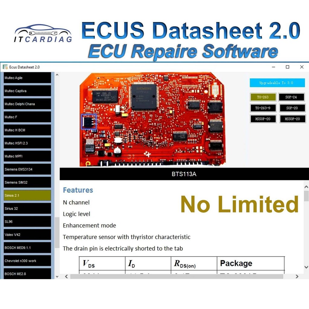 Ecus Datasheet 2.0 Software ECU Repair Software PCB Schematics with ...
