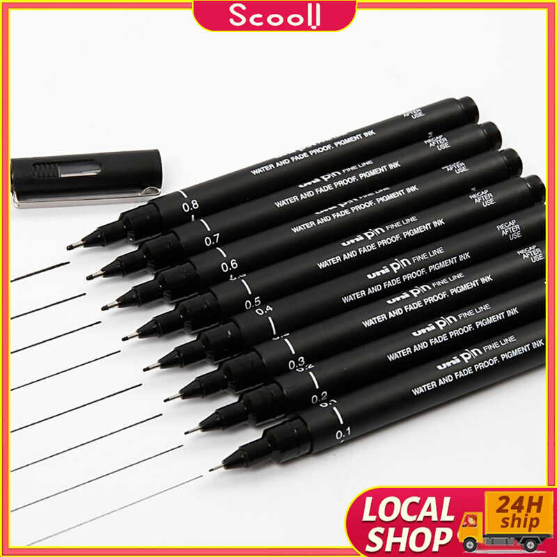 SCOOL 0.05/ 0.8Mm Technical Drawing Pen Artists Sketch Marker Office ...