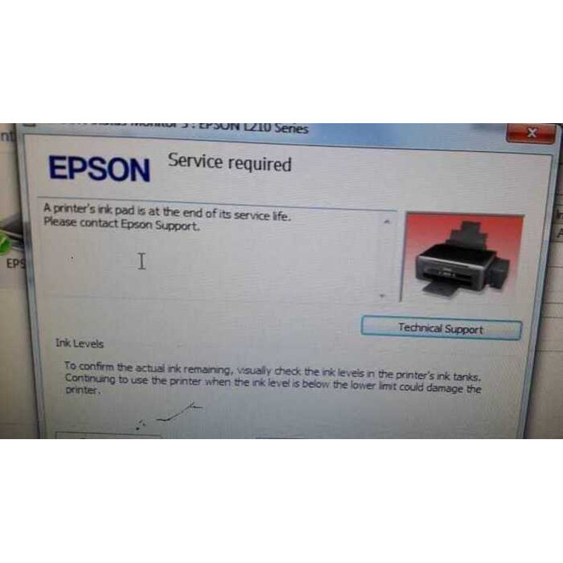 Printer Service Epson M100 Adjustment Program Reset Tool Usb. Complete ...