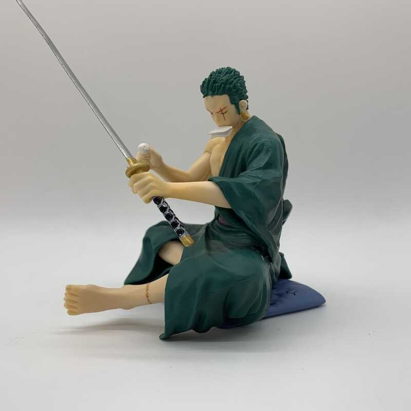 One Piece Zoro With Sword POP Roronoa Sitting Anime Figurine Model ...