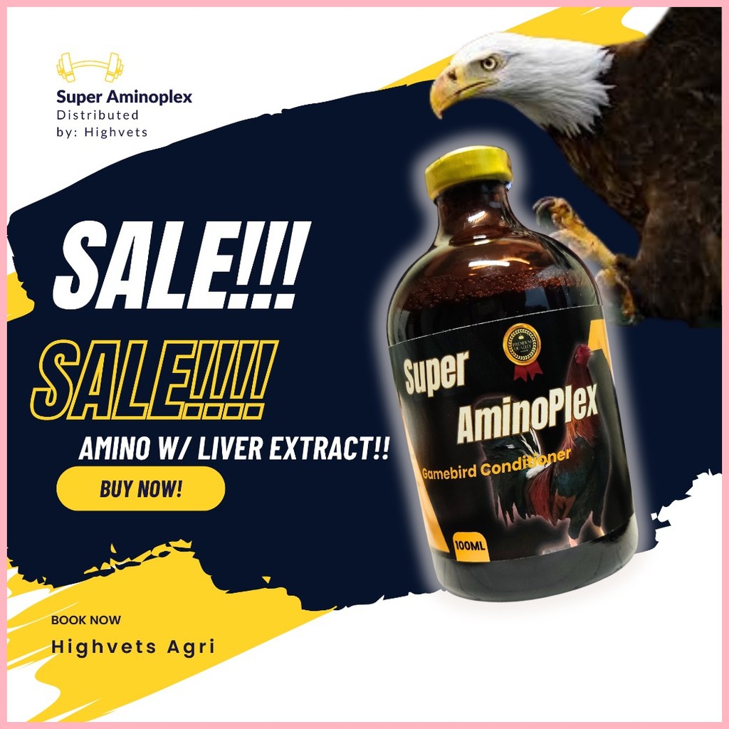SUPER AMINOPLEX ( Bcomplex + Amino Acid) Pangkondisyon para sa manok ...