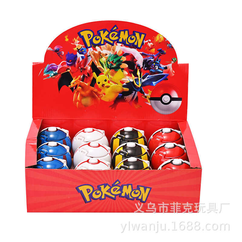 Pokémon Poké Ball Touchable Flip Explosion Poké Ball Model Doll Blind ...