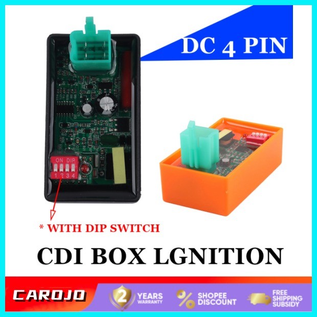 6 Pin Programmable CDI Lgnition 4 Pin DC CDI Racing Box DIP Switch For ...