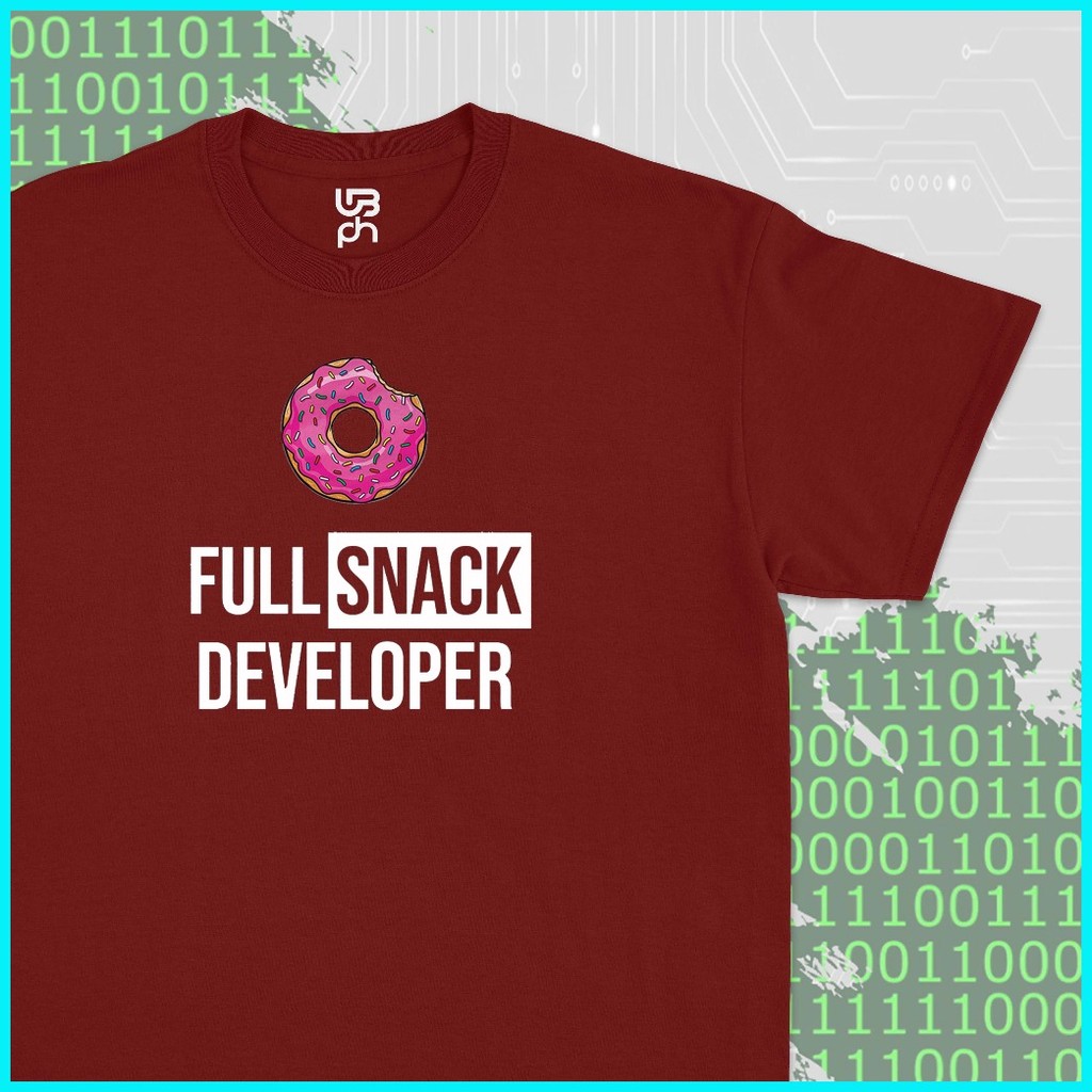 IT Software Engineer Programmer Shirt - Full Snack Developer Statement Tshirt Tops Tees ...