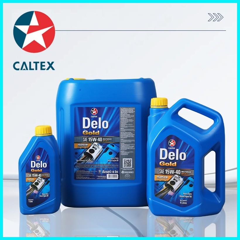 Caltex Delo Gold Ultra 15w40 4L-18L Pail Multigrade API CH-4 Heavy Duty ...