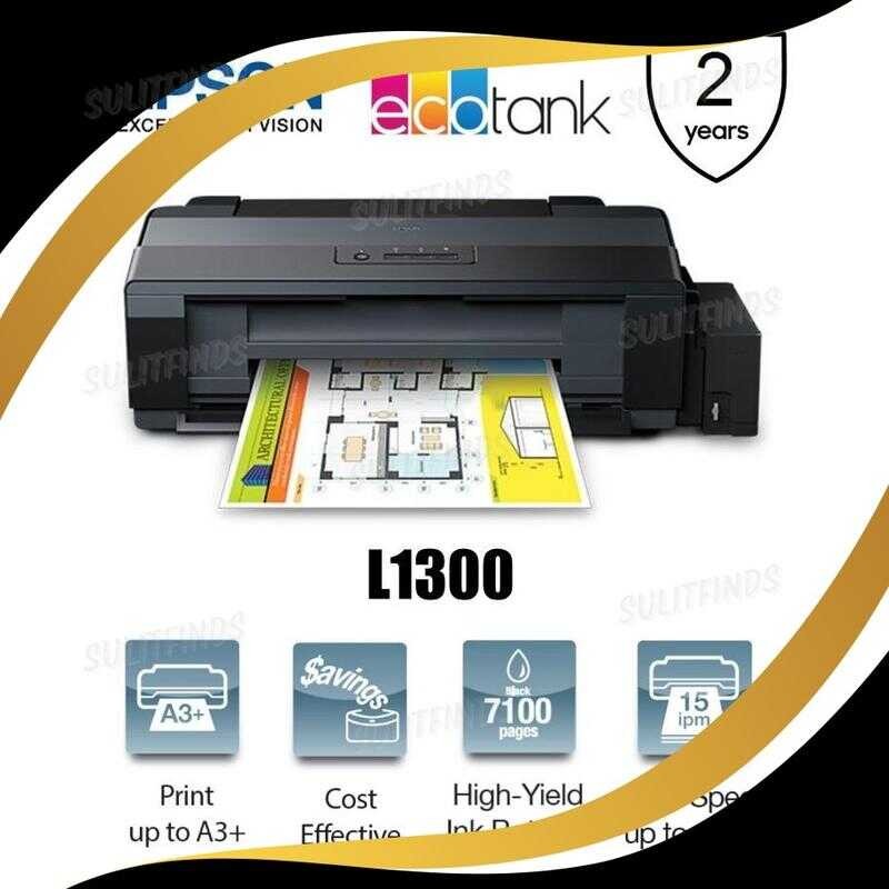 Epson L1300 A3 Ink Tank Printer (Brandnew) AC 100-240V | Shopee Philippines