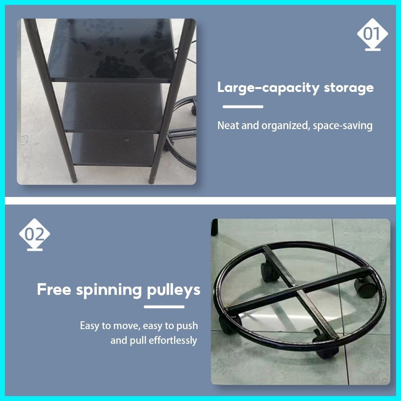 MAXCOOK Metal Gas Stove Stand Rack with LPG Roller Gas Rack Organizer ...