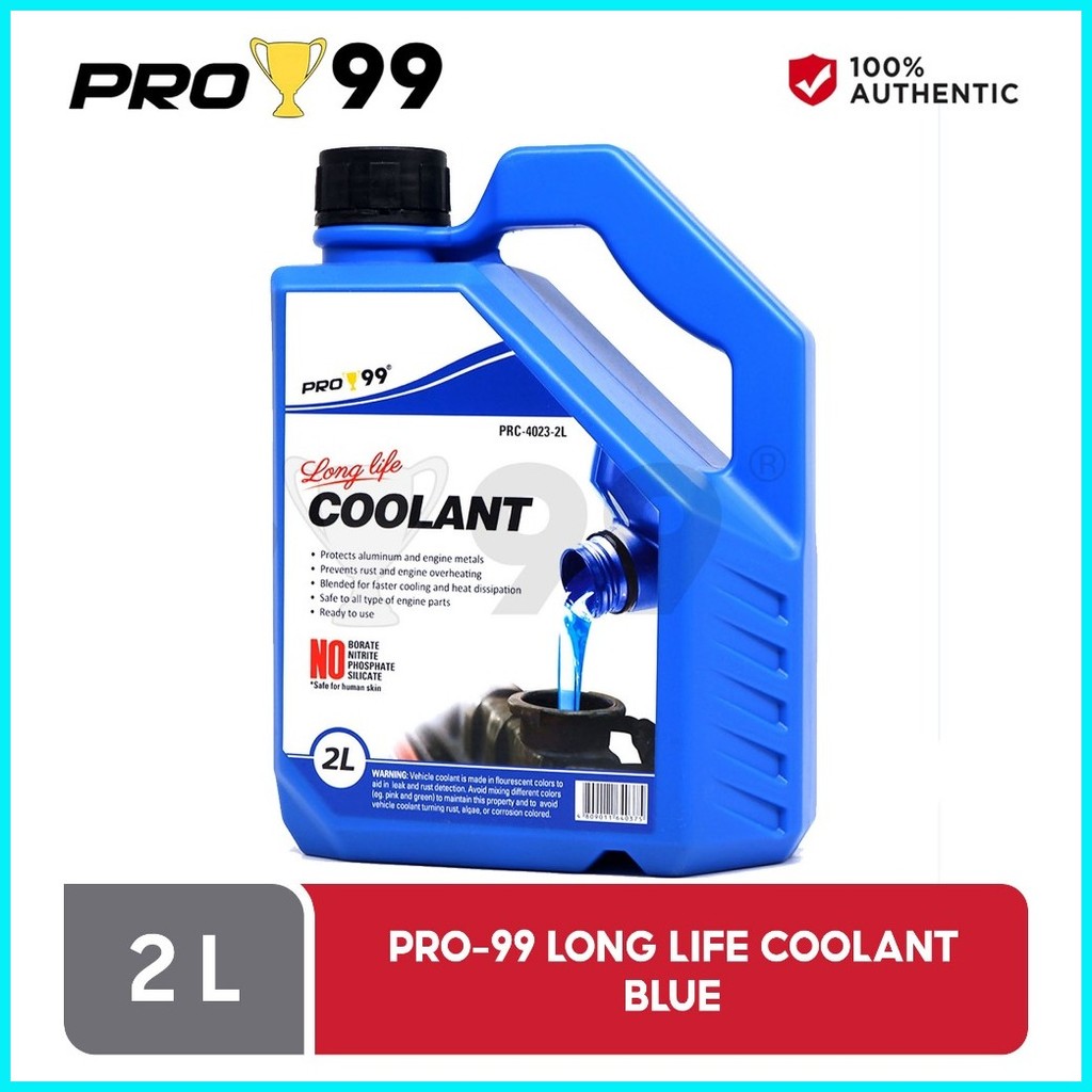 Pro-99 Long Life Coolant Blue - 1L ( 1 Liter ) 2L ( 2 Liters ) | Shopee ...