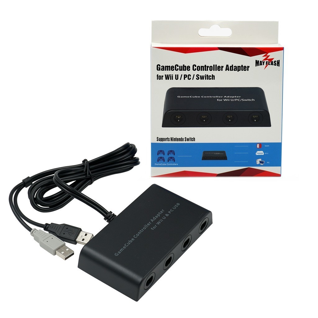 Mayflash 4 Ports Gamecube Controller Adapter for Wii U/PC USB/Nintendo ...